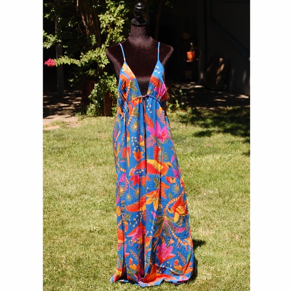 FARM Rio | Dresses | Nwt Farm Rio Macaw Party Coverup Dress | Poshmark